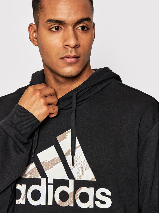 adidas Bluza Camo HE4374 Czarny Loose Fit | Modivo.pl