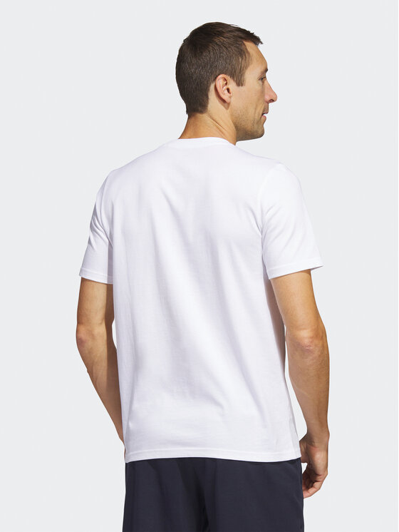 adidas T-Shirt Sportswear Camo T-Shirt HA7211 Biały Regular Fit | Modivo.pl