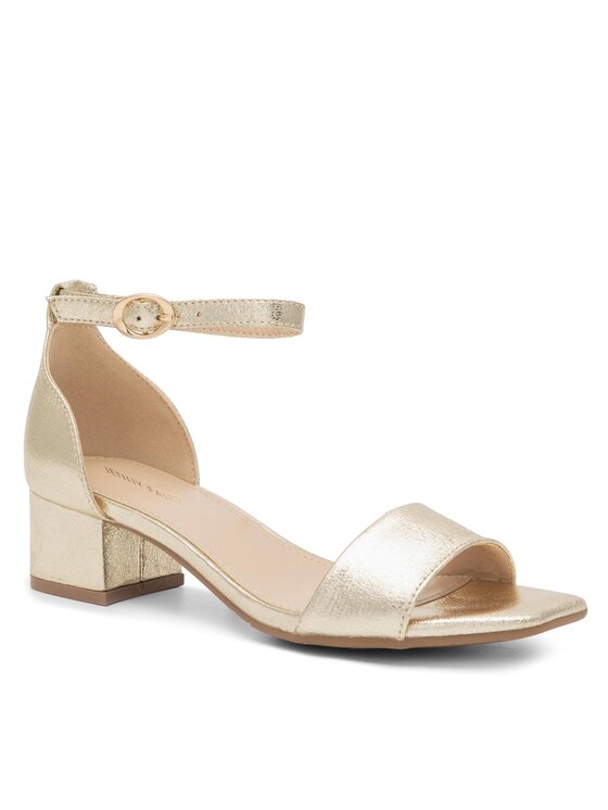 JENNY Sandały LS5667-01A Złoty | Modivo.pl