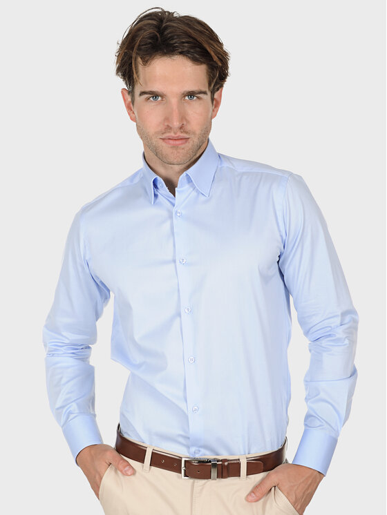 Evenemen Koszula Twill Sap Niebieski Slim Fit | Modivo.pl