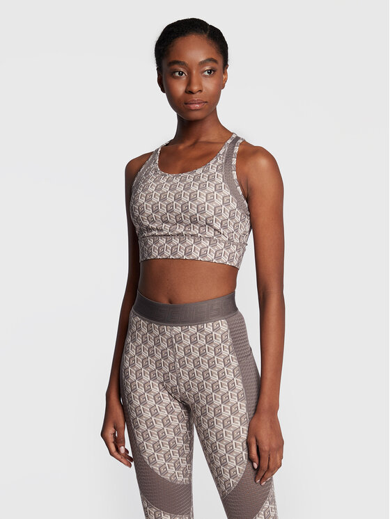 Guess Sportovní podprsenka Daria V2BP08 MC03W Béžová | Modivo.cz