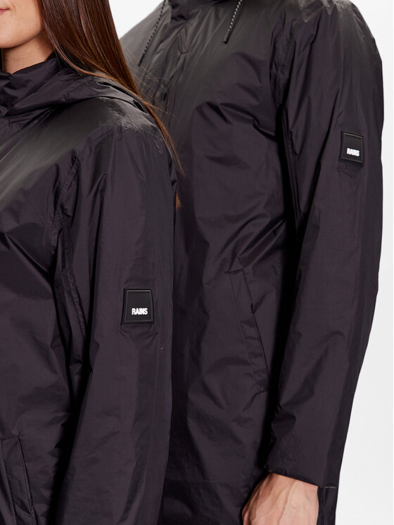 Rains Зимно яке 15420 Черен Regular Fit | Modivo.bg