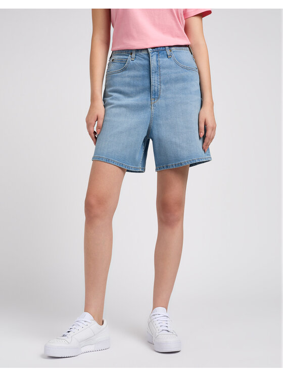 Lee Szorty STELLA SHORT Niebieski Loose Fit | Modivo.pl