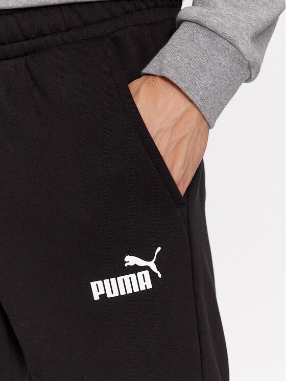 Puma Pantaloni trening Ess Logo 586714 Negru Regular Fit | Modivo.ro