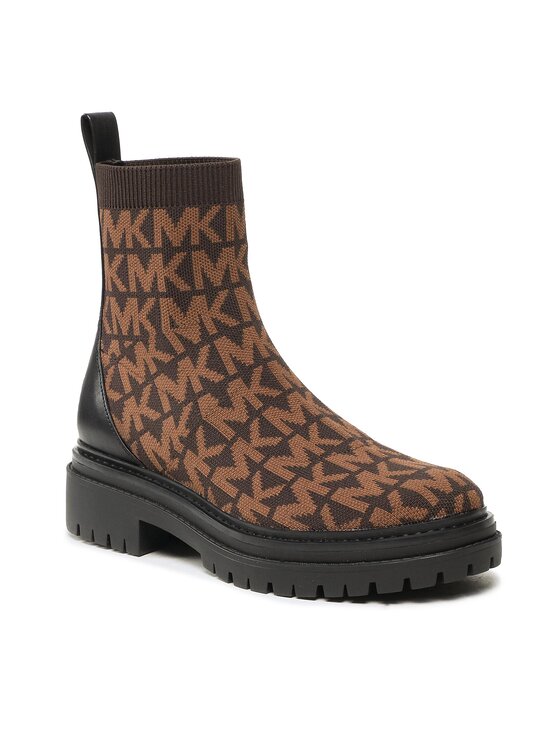 MICHAEL Michael Kors Botki Comet Lug Bootie 40F2CMFE5Y Brązowy | Modivo.pl