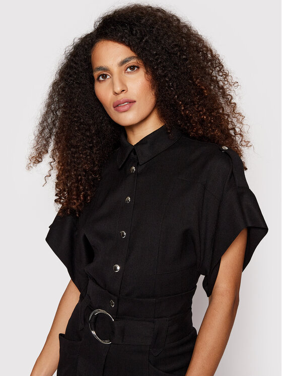 IRO Kombinezon Maja AQ483 Czarny Regular Fit | Modivo.pl