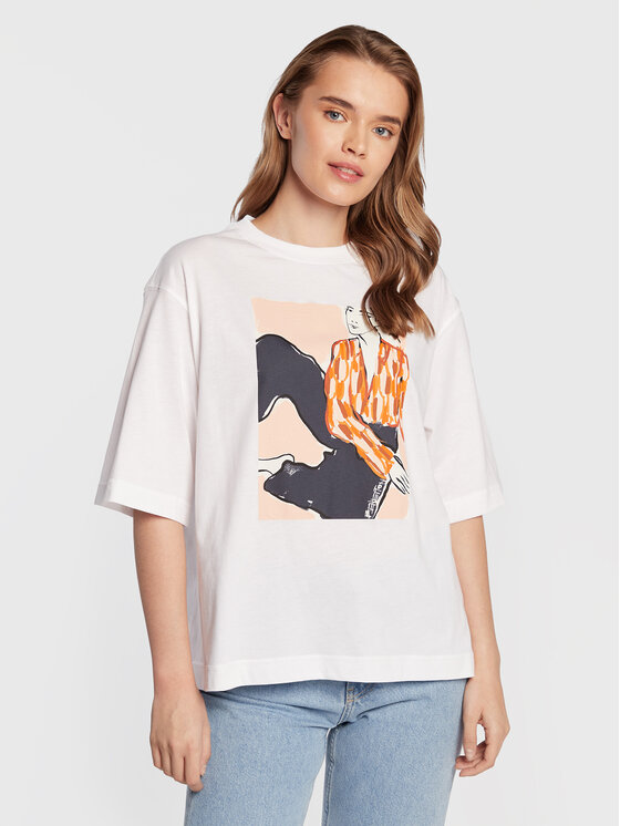 United Colors Of Benetton T-Shirt 3096D1024 Bílá Relaxed Fit | Modivo.cz