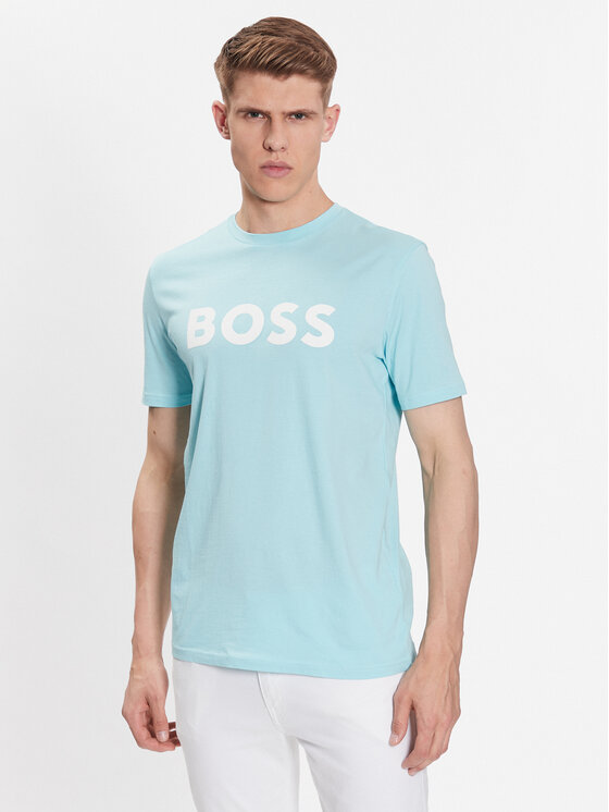 Boss T-Shirt 50481923 Himmelblau Regular Fit | Modivo.de