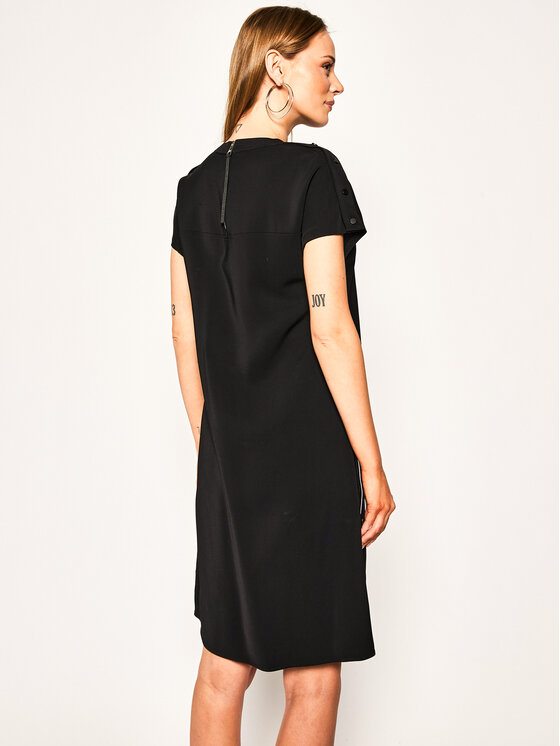 KARL LAGERFELD Každodenní šaty Cady 201W1300 Černá Regular Fit | Modivo.cz