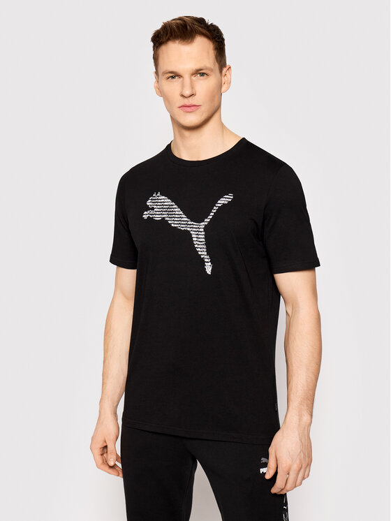 Puma T-Shirt Cat Basic 587764 Μαύρο Regular Fit | Modivo.gr
