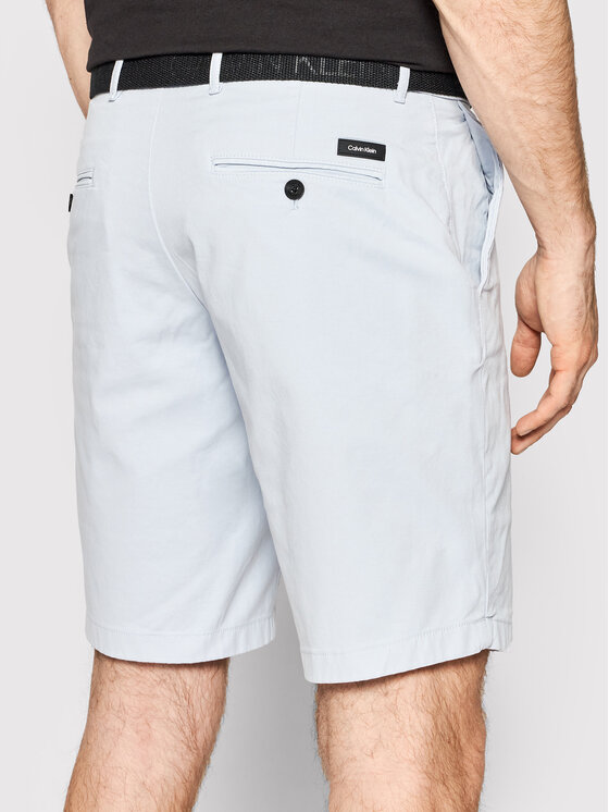Calvin Klein Σορτς υφασμάτινο Garment Dye Belted K10k109443 Γαλάζιο
