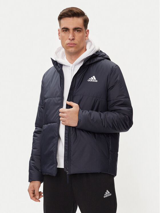 adidas Daunenjacke Bsc 3-Stripes HG6270 Dunkelblau Standard Fit | Modivo.de