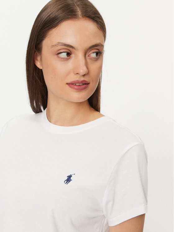 Polo Ralph Lauren T-Shirt 211898698005 Bílá Regular Fit | Modivo.cz