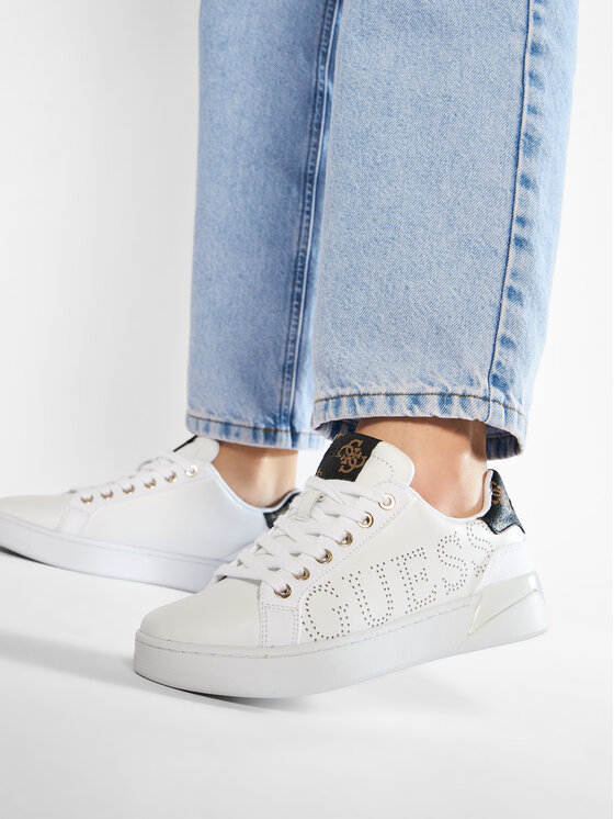 Guess Sneakersy Roria FL7RRI ELE12 Biały | Modivo.pl