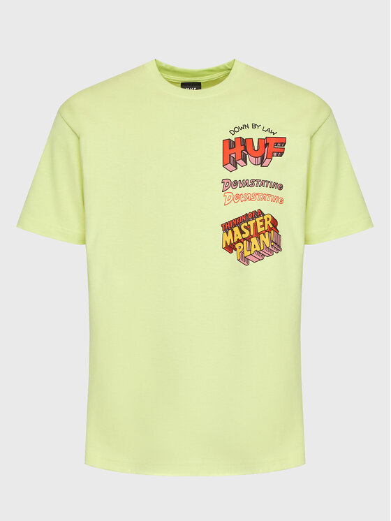 HUF Póló Master Plan TS01942 Zöld Regular Fit | Modivo.hu