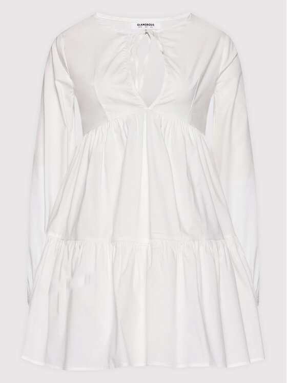 Glamorous Igapäevane kleit AN4211 Valge Relaxed Fit | Modivo.ee