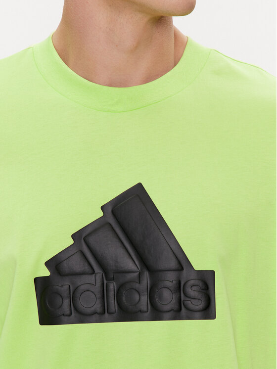 adidas T-Shirt IN1627 Zielony Loose Fit | Modivo.pl