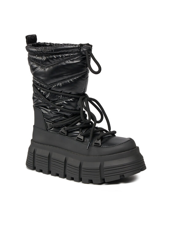 Buffalo Botki Ava Puffer Boot BN1622341 Czarny | Modivo.pl