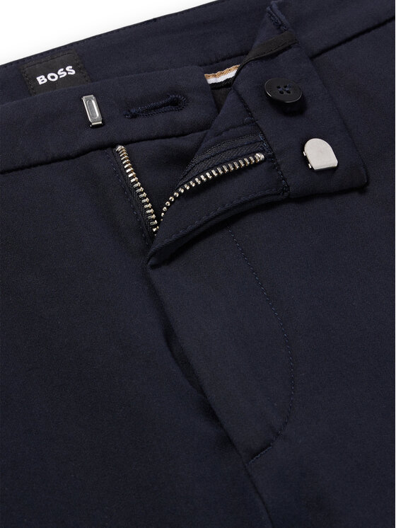 Boss Pantalon en tissu Kaito1_T 50487754 Bleu marine Slim Fit | Modivo.fr