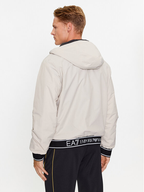 EA7 Emporio Armani Kurtka bomber 6RPB08 PN27Z 1716 Srebrny Regular Fit | Modivo.pl