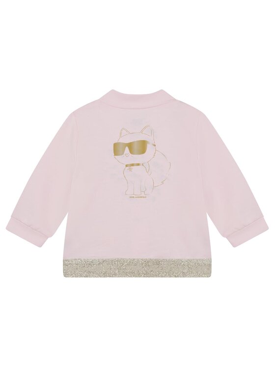 Karl Lagerfeld Kids Súprava tričko, mikina a nohavice Z98137 Ružová ...