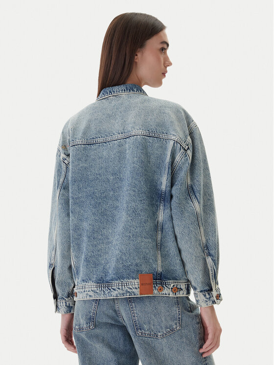 Mustang Jeansová bunda Arcata 1016944 Modrá Loose Fit | Modivo.cz