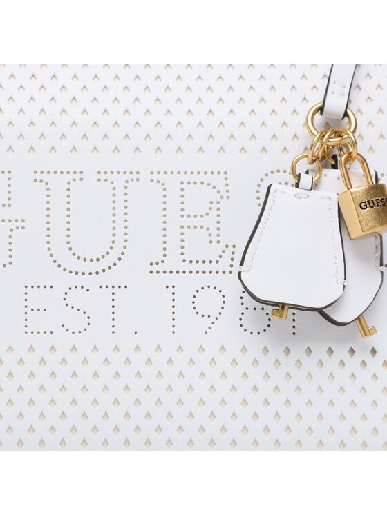 Guess Дамска чанта Katey Perf (WH) HWWH87 69260 Бял | Modivo.bg