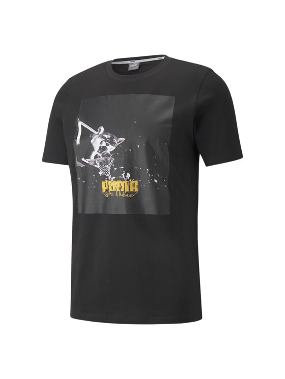 Puma T-Shirt 532106 Czarny Regular Fit | Modivo.pl