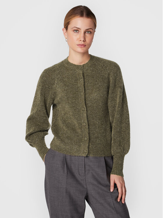 Moss Copenhagen Kardigan Maimee 17225 Brązowy Regular Fit | Modivo.pl