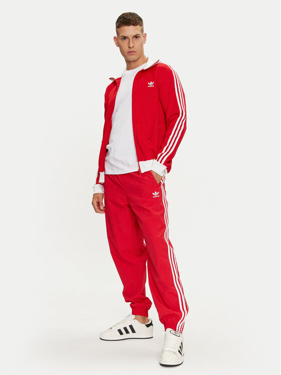 adidas Spodnie dresowe Adicolor Woven Firebird IT2498 Czerwony Regular ...