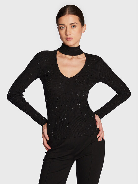 Guess Džemper W3RR58 Z34O0 Crna Slim Fit | Modivo.hr