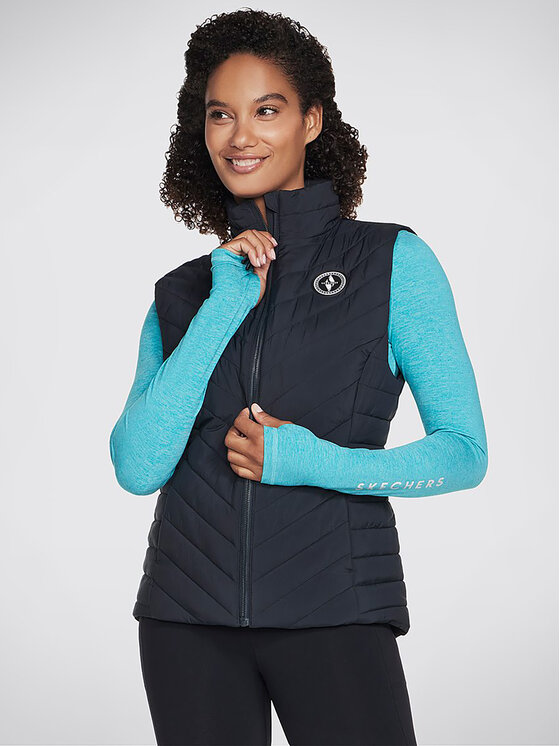 Skechers Жилетка за костюм Goshield Everyday Vest JA7 Черен Regular Fit ...