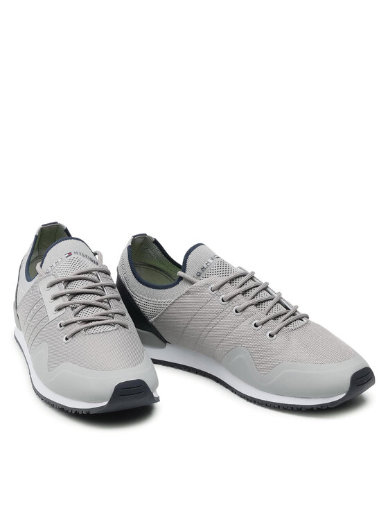 Tommy Hilfiger Sneakers Iconic Sock Knit Runner FM0FM03615 Grau Modivo