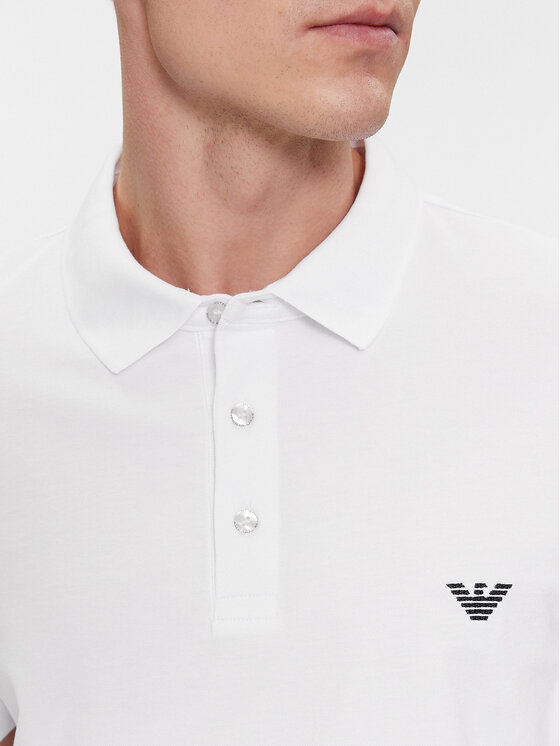 Emporio Armani Underwear Polo 211804 4R461 00010 Biały Regular Fit ...