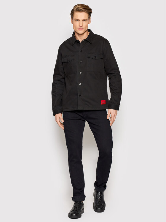 Hugo Geacă de blugi Enalu 50468744 Negru Regular Fit | Modivo.ro