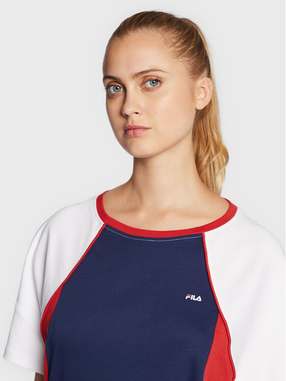 Fila T-Shirt Zawiya FAW0266 Granatowy Oversize | Modivo.pl