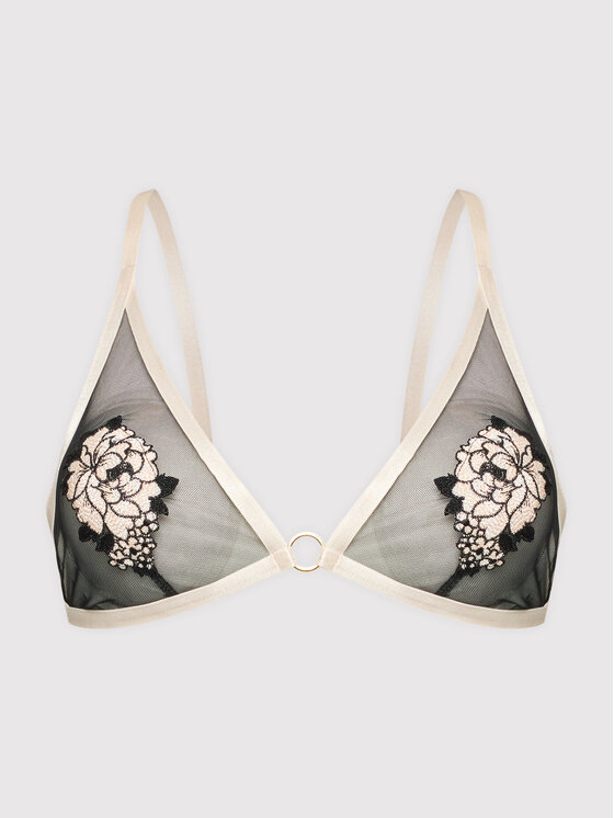 Aubade Komplet bielizny Fleurs Cheries P080I Czarny | Modivo.pl