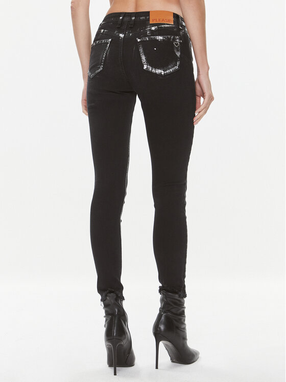 Please Jeans P0NHCFGW5Q Schwarz Skinny Fit | Modivo.de