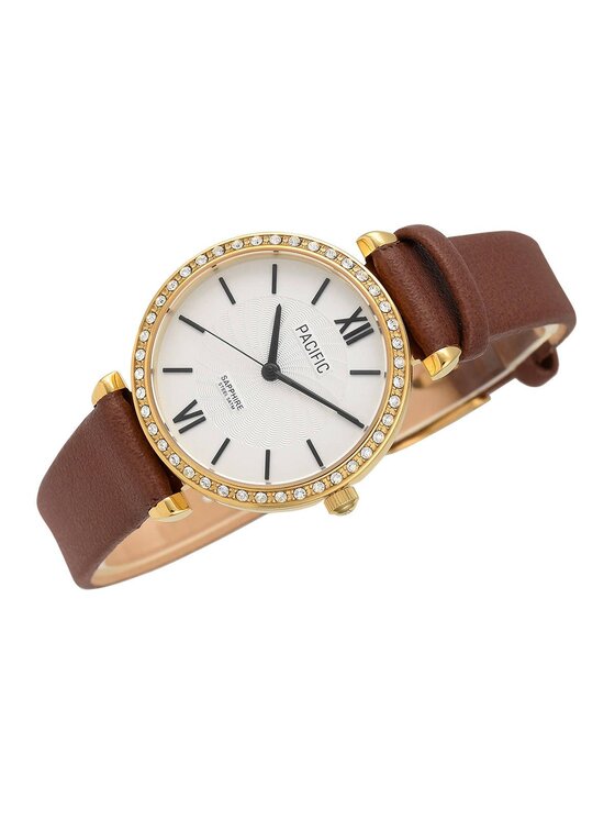 Pacific Zegarek PACIFIC S6028-10 Złoty | Modivo.pl