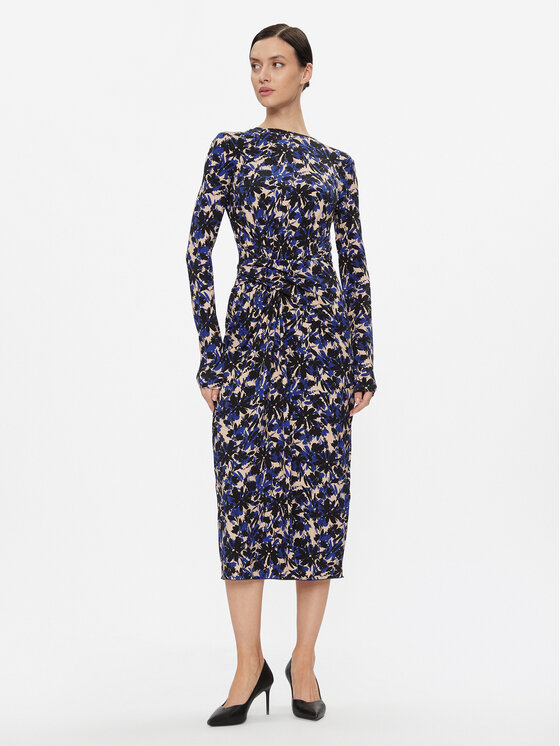 MAX&Co. Robe de cocktail Cosmo 76241323 Bleu marine Slim Fit | Modivo.fr