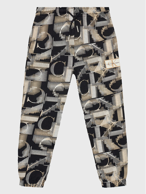 Calvin Klein Jeans Jogginghose Ib0ib01576 Schwarz Regular Fit Modivo De