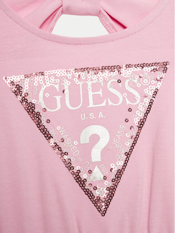 Guess Kleid für den Alltag K4GK25 K6YW4 Rosa Regular Fit | Modivo.de