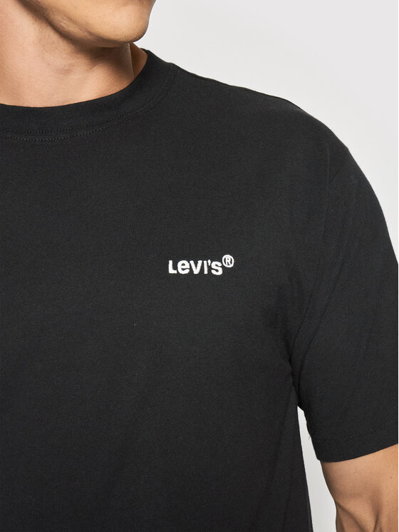 Levi's® T-Shirt Red Tab™ A0637-0001 Czarny Boxy Fit | Modivo.pl