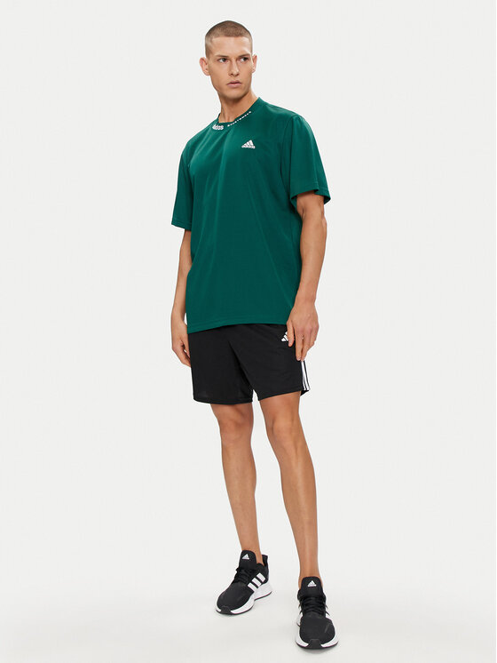 adidas T-Shirt IJ6462 Zelená Loose Fit | Modivo.cz