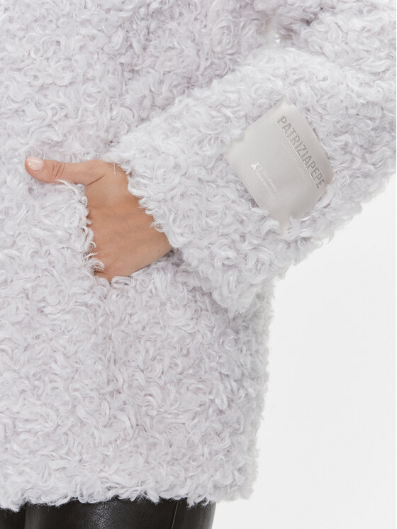 Patrizia Pepe Kożuch 2O0116/E009-W356 Szary Regular Fit | Modivo.pl