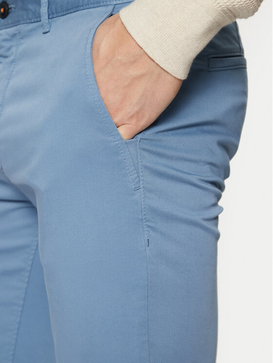 BOSS Chinosy 50510933 Niebieski Slim Fit | Modivo.pl