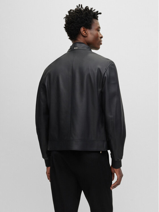 Boss Giacca di pelle Mapson2 50494120 Nero Regular Fit | Modivo.it
