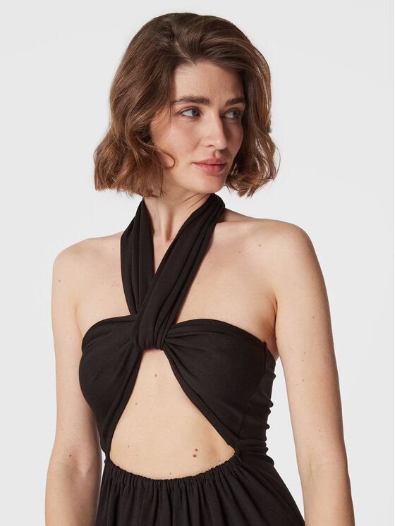 Seafolly Sukienka plażowa 54869-DR Czarny Regular Fit | Modivo.pl