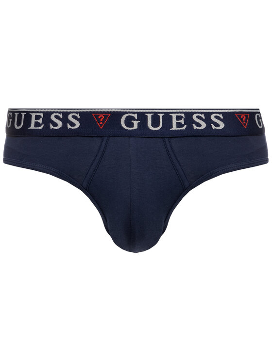 Guess Lot de 3 slips Brian U97G00 JR003 Bleu | Modivo.fr