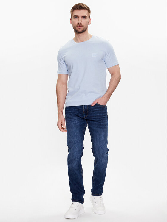 Boss T-Shirt 50472584 Błękitny Relaxed Fit | Modivo.pl